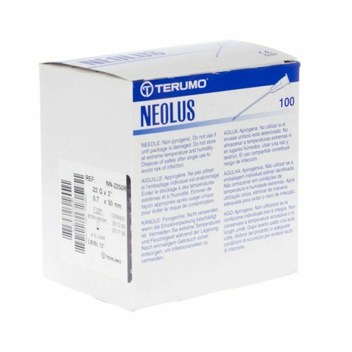 Terumo Naald Neolus 22g 2 Rb Zwart 100 kopen - Pazzox