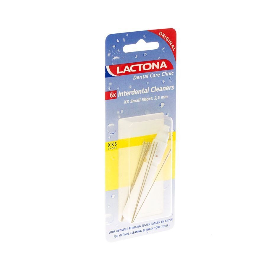 Lactona Interdental Cleanser 2,5mm XXS-short geel 6 kopen - Pazzox