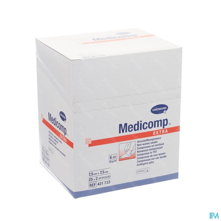 Medicomp 7,5x7,5cm 6l. St. 25x2 P/s kopen - Pazzox, online apotheek