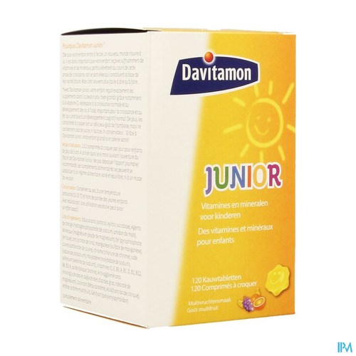 Davitamon Junior Multifruit Tabl 120 kopen - Pazzox, online apotheek