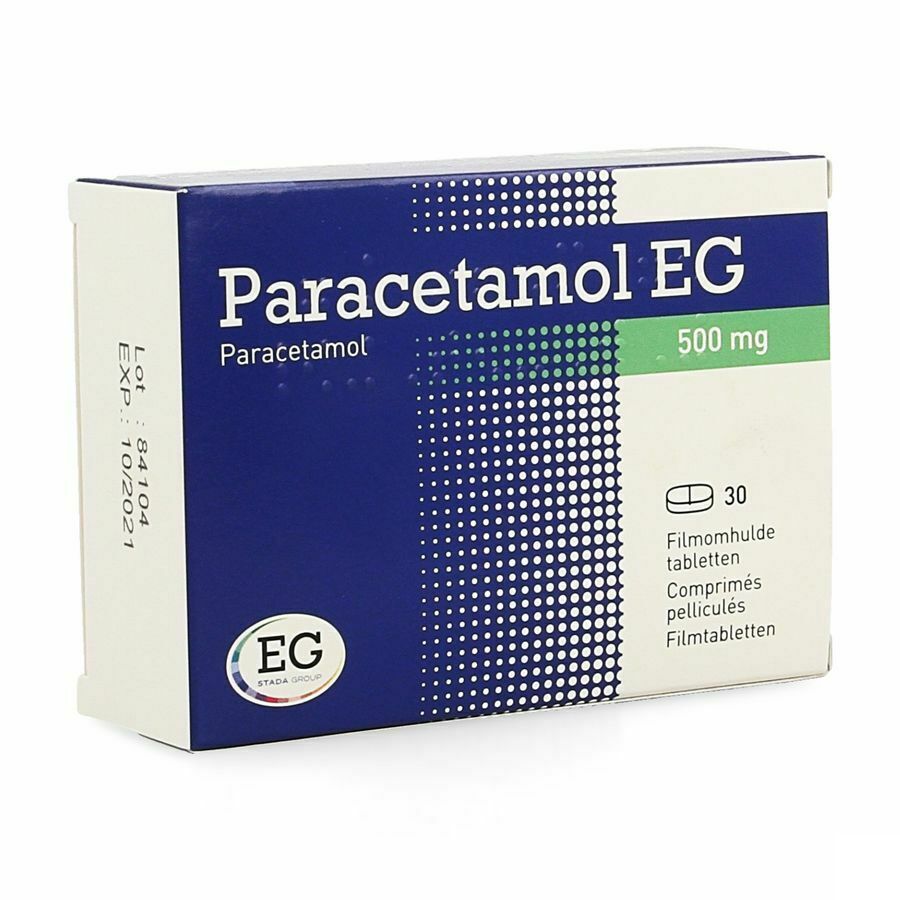 Paracetamol Eg 500mg 30 Filmomhulde Tabletten kopen - Pazzox