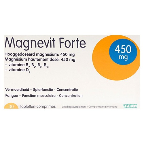 Magnevit Forte 450mg Tabl 30 kopen - Pazzox, online apotheek