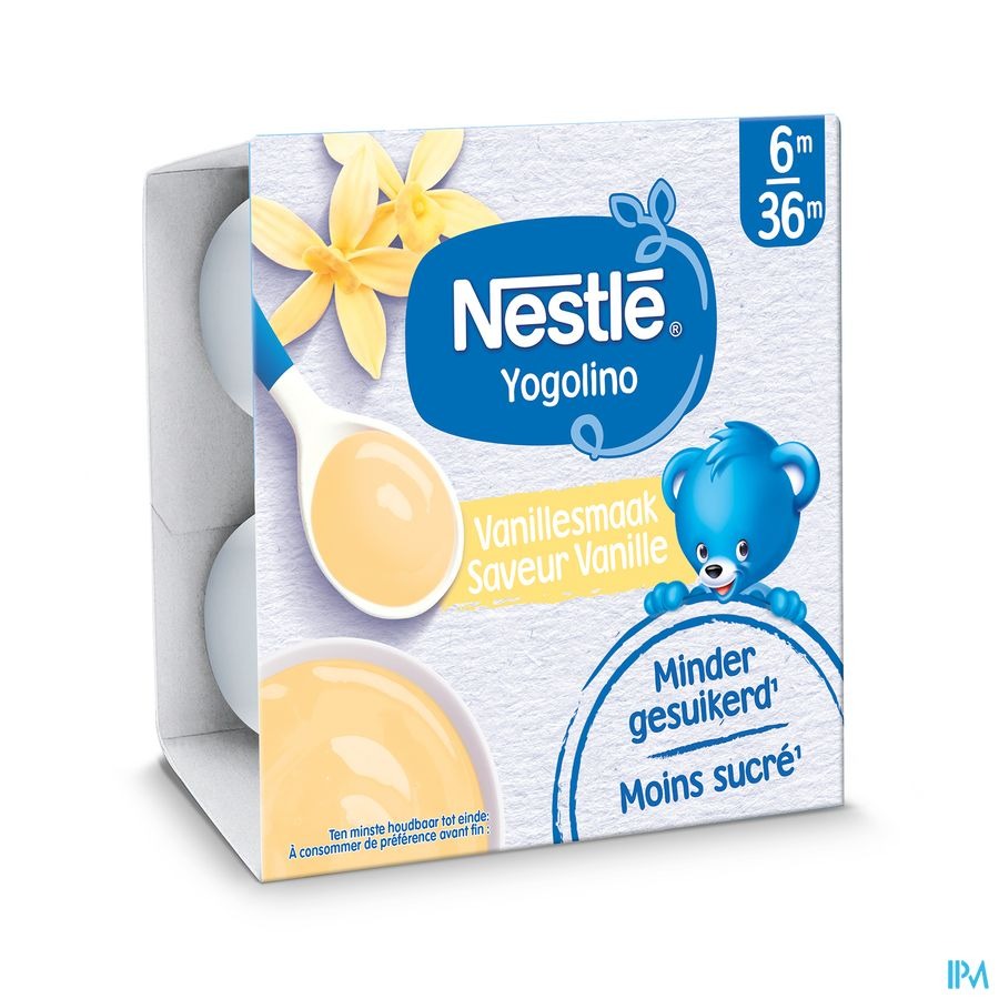 Nestle Baby Dessert Vanillesmaak Pot 4x100g kopen - Pazzox