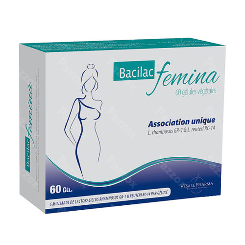 Bacilac Femina Probiotica Vaginale Flora 60 Capsules kopen - Pazzox