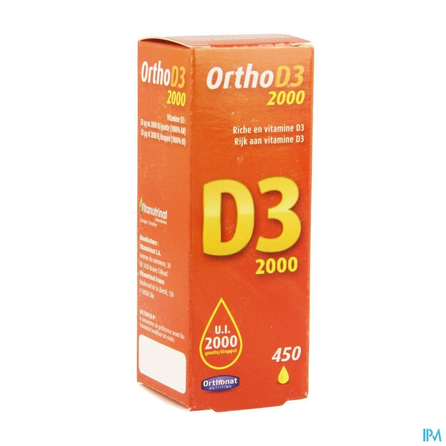 Ortho D3 2000 20ml Orthonat kopen - Pazzox, online apotheek