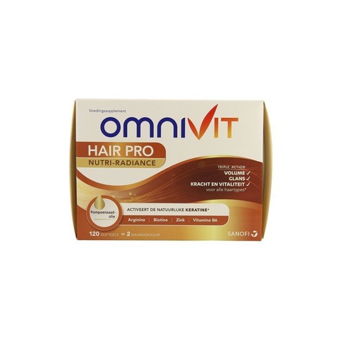 Omnivit Hair Pro Nutri Radiance Caps 120 kopen - Pazzox