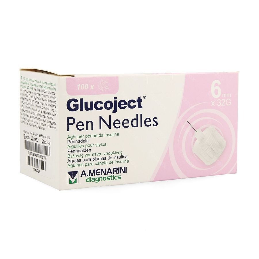 Glucoject Pen Needles 6mm 32g kopen - Pazzox, online apotheek