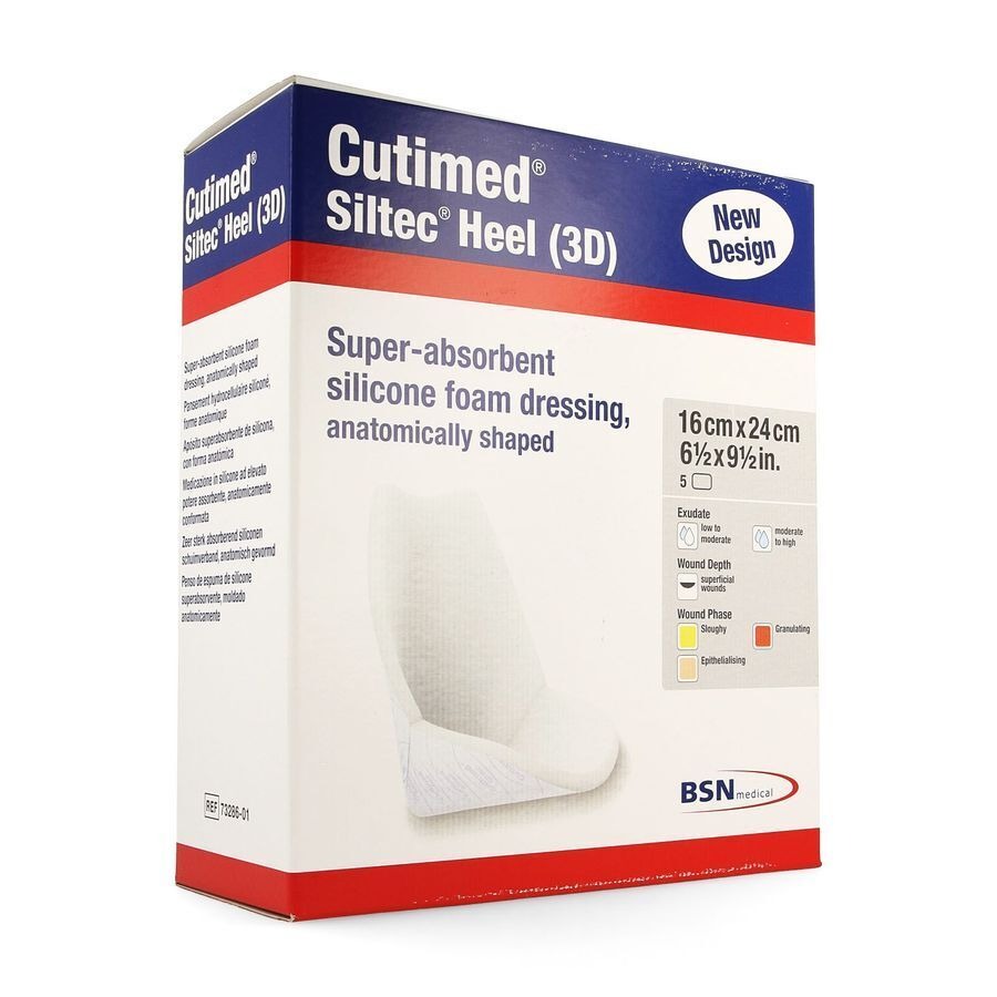 Cutimed Siltec Heel 3d 5st kopen - Pazzox, online apotheek