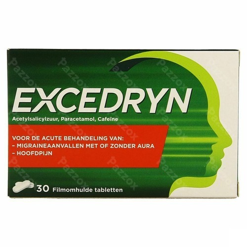 Excedryn Migraine en Hoofdpijn 30 Tabletten kopen - Pazzox