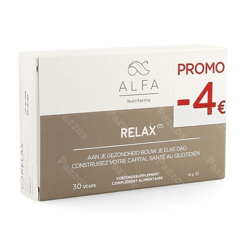 Alfa Relax V-caps 30 Promo -4€ kopen - Pazzox, online apotheek