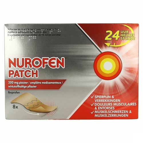 Nurofen Patch 200mg Pleister 8 kopen - Pazzox, online apotheek
