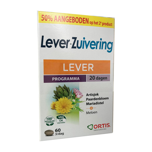 Ortis Lever-Zuivering 2x60 tabletten 2de -50% kopen - Pazzox