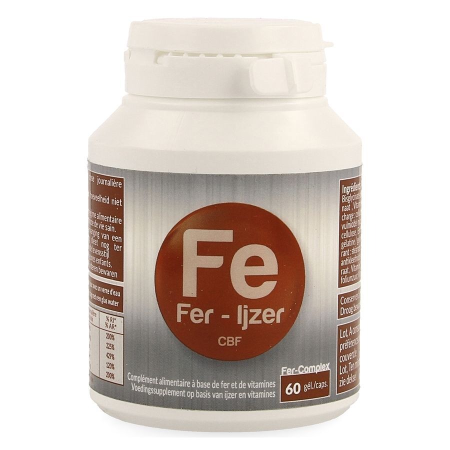 Fer Cbf Caps 60 kopen - Pazzox, online apotheek zonder zorgen