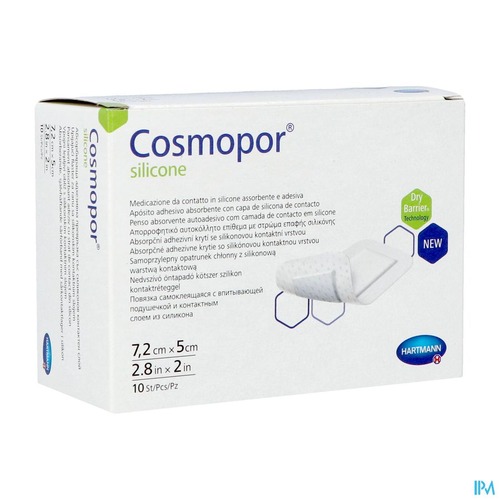 Cosmopor Silicone 7,2x 5cm 10 kopen - Pazzox, online apotheek