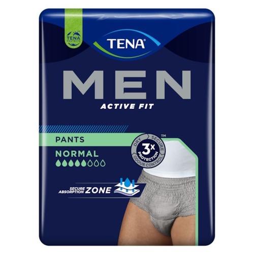 Tena Men Active Fit Pants Norm. Grijs S/m12 772702 kopen - Pazzox