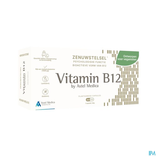 Astel Medica Vitamine B12 64 Capsules kopen - Pazzox, online apotheek