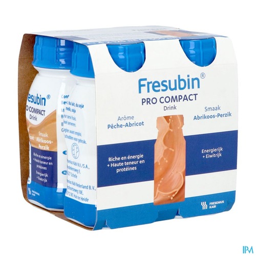 Fresubin Pro Compact Abrikoos Perzik 4x125ml kopen - Pazzox