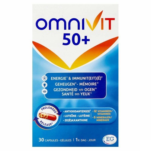 Omnivit 50+ Caps 30 kopen - Pazzox, online apotheek zonder zorgen
